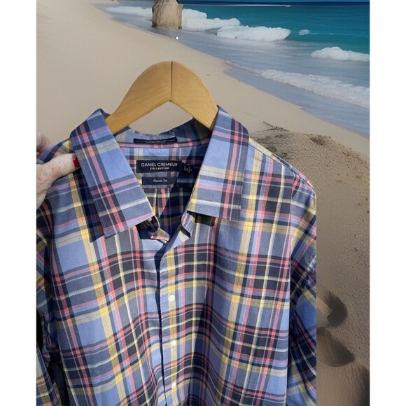 Daniel Cremieux | Shirts | Daniel Cremieux Collection Blue Plaid Shirt ...